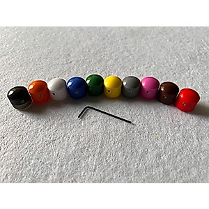 TUOREN Plastic Guitar Control Knob Volume Tone Control Dome Knobs for Electric Guitar Bass 4Pcs (White)