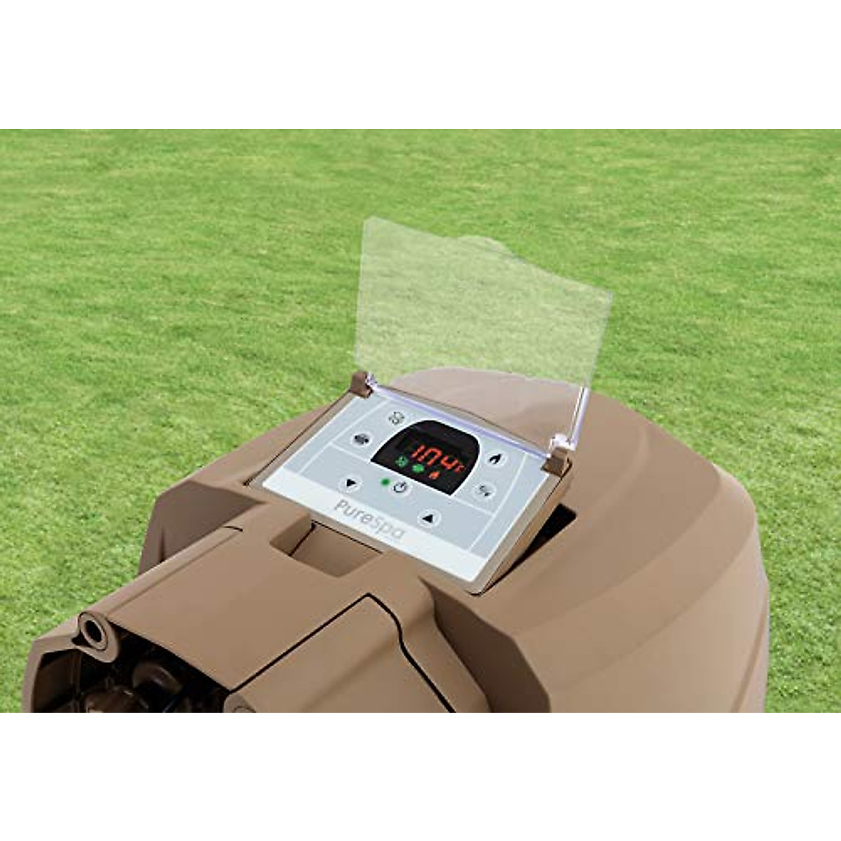 INTEX 28427E PureSpa Bubble Massage, Inflatable Spa Set, Tan, 6-Person