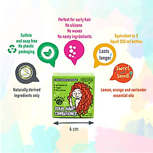 Morava Conditioner Bar for Curly Hair with Marshmallow Root Extract, Shea and Cocoa Deep Conditioner, Vitamin B5, Bar Conditioner for Hair with Sustainable Ingredients, Silicone Free (for curly hair)