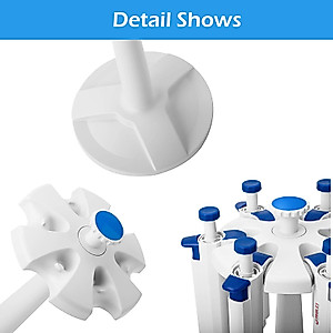 Pipette Holder Four E's Scientific Laboratory Pipette Stand, Four E's Pipette Stand Holds up to 6 Pipettors