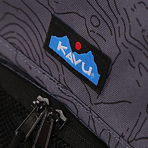 KAVU Cross Port Crossbody Bag Water Resistant Hiking Sling Pack-Stone Topo