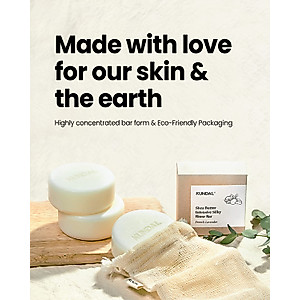 Kundal Shea Butter Intensive Silky hair Conditioner & Treatment Bar 100g, French Lavender, Hydraying, Nourishing Care for Damaged Hair, Compact Size, Zero Waste Design
