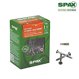 SPAX 4191670500404 Wood-Screws, 10 x 1-1/2"