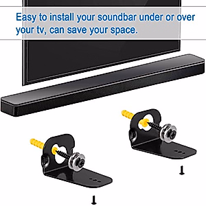notiela Wall Mounting Bracket for Samsung Sound Bar HW-M450 HW-M550 HW-M430 HW-M360 HW-MM45 HW-K360 HW-K650 HW-K651 HW-K450 HW-KM36 HW-KM37 Soundbar Wall Mounts Kit