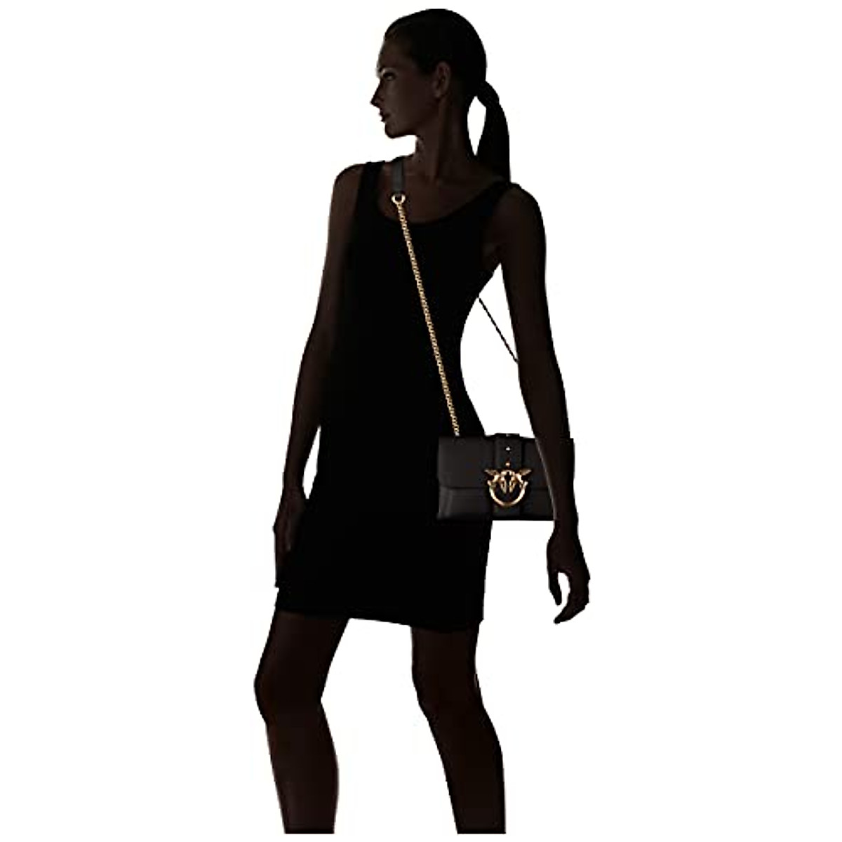 Pinko, LOVE MINI SOFT SIMPLY 6 CL VIT Women, One Size Black Size: 24x156x4, Z99_nero Limousine