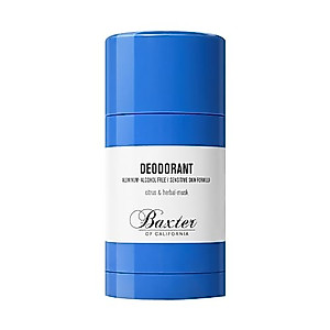 Baxter of California Deodorant for Men, Aluminum & Alcohol Free Clear Stick, Citrus & Herbal-Musk, 2.65 Ounce
