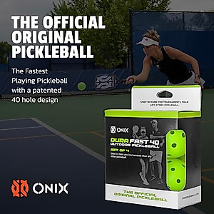 Dura Onix Fast 40 Outdoor Pickleballs – Neon