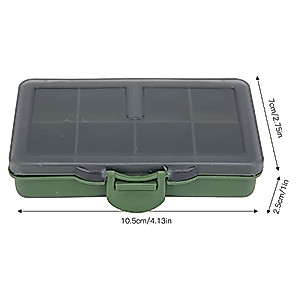 01 Fishing Lure Boxes, PP Plastic Fishing Accessory Box Bait Storage Case Fishing Tackle Accessory Box Mini for Fishing(8 Cells)