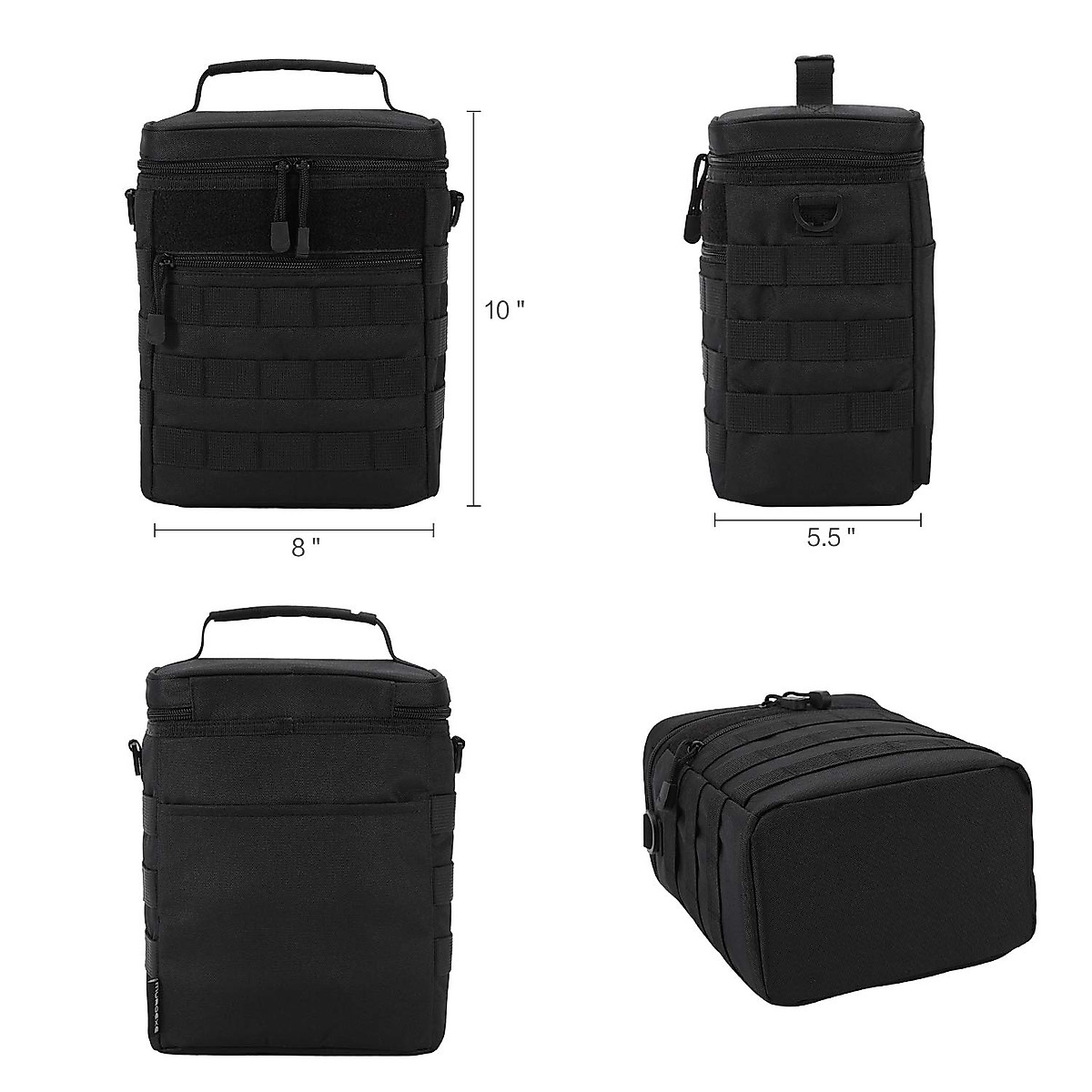 Tactical Lunch Bag Military Molle Lunch Box Picnic Beach Leak Proof Lunch Kit Tote Bag