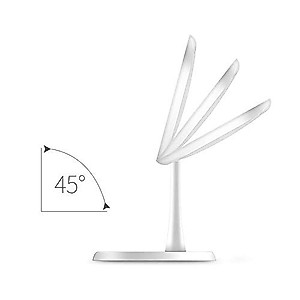 LIMEI-ZEN Makeup Mirror with Light, LED Lighted Vanity Mirror Mirrors Touch Screen Dimming Countertop Cosmetic Mirror USB with Lithium Battery Mirrors