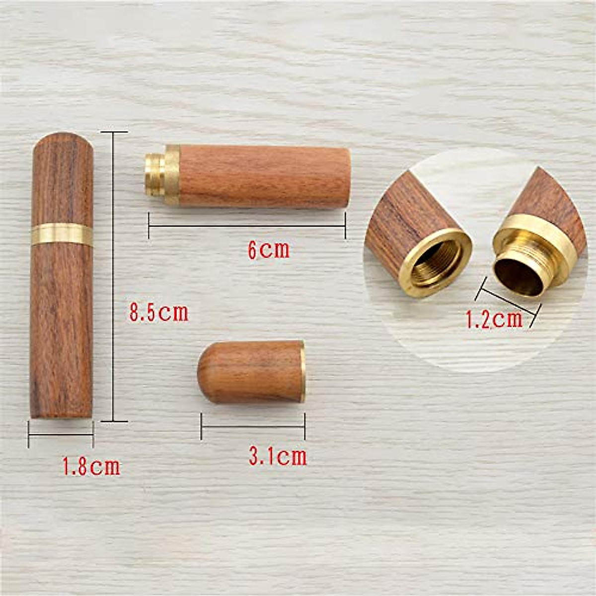 GSHLLO 2 Pcs Portable Wood Sewing Needles Storage Box Embroidery Needles Organizer Container Case