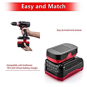 Upgraded 7.0Ah Replacement for Craftsman 19.2 Volt Battery Lithium ion C3 Compatiable with 19.2V DieHard 130279005 11375 11376 120235021 1323517 315.113753 1323903 130211004 11045 315.115410 2Packs