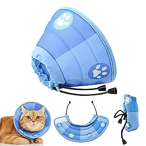 Cat Cone Collar Adjustable Cat Recovery Collar Size L Soft Elizabethan Collar for Dog, Collar Cone Pet Puppies for Dog Cat After Surgery, Injury