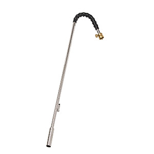 Flame King YSNPQ810CGA Propane Torch Weed Burner with Integrated Lighter, 24000 BTU, 33 inches Long, Silver