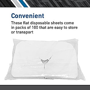 BodyMed Disposable Face Cradle Covers - 1 Pack of 100 Sheets - Medical-Grade, Ultra Soft, Luxurious, Non-Sticking Massage Face Covers/Headrest Covers for Massage Tables & Massage Chairs