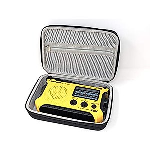 Kaito RC500 EVA Hard Shell Storage Case with Double-Zipper and Carrying Handle for The Voyager KA500 Radio