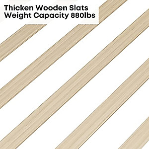 LIKIMIO Twin Bed Frames, Upholstered Platform Bed Frame with Height Adjustable Headboard with Nailhead Trim, No Box Spring Needed/Wood Slat Support/Noise-Free, Beige