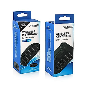 RALAN Controller keyboard for PS4, Wireless Mini Bluetooth Keyboard Gamepad Chatpad Message Keyboard for Playstation 4,Slim PS4 Controller/Phone and tablet