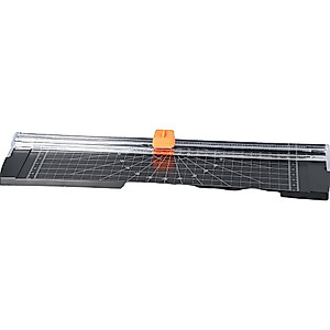 A3 Paper Cutter Portable Trimmer - 14 inch Paper Trimmer for Scrapbooking, Craft Paper Cutter Guillotine with Automatic Security Safeguard & Side Ruler