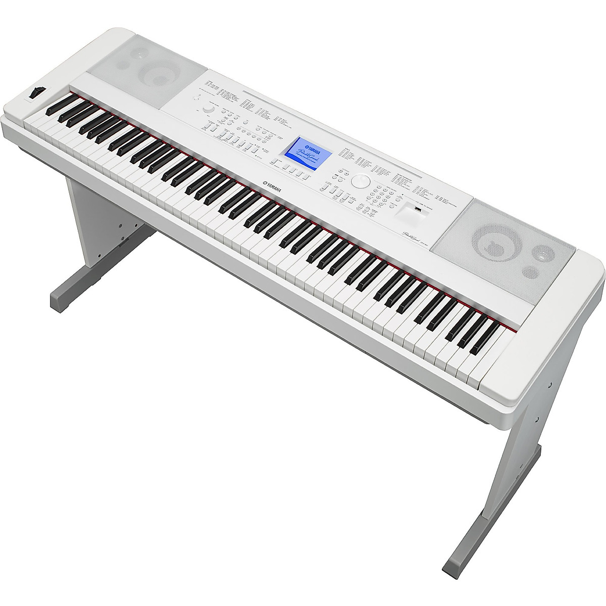 Yamaha DGX660WH 88-Key Weighted Digital Piano with Furniture Stand, White