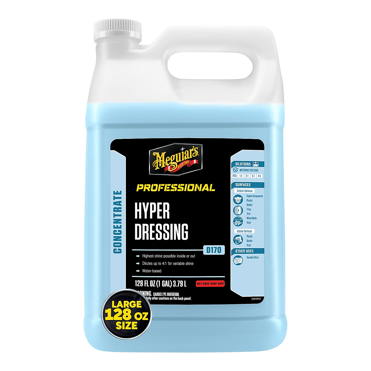 Meguiar's D17001 Hyper Dressing - 1 Gallon â€“ Give Your Carâ€™s Trim Pieces the Best Shine & Gloss