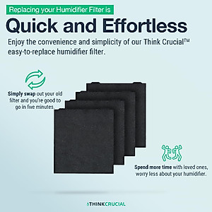 Crucial Air Replacement Carbon Air Filter - Compatible with Kenmore Part # 83378, Whirlpool 8171434, 8171434K – Fits Air Purifier Kenmore 295 Series, Whirlpool AP300, AP350, AP450, AP510 (1 Pack)