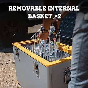 SetPower RV45S Single Zone Portable Refrigerator, 12 Volt Fridge Freezer for Home and Car Use, Ideal for Traveling, Camping, Road Trip, 0℉-50℉, DC 12/24V, AC 110V (48 Quart)