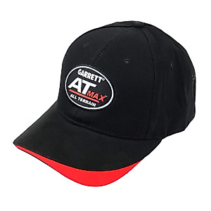 Garrett at MAX Black Baseball Cap One Size Fits All with Fastener Strap 1664600