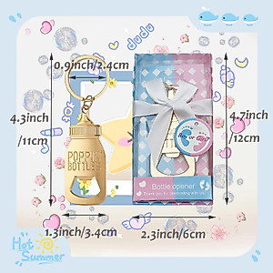 AHLSRHZ 30 PCS Baby Bottle Openers, Keychain Style Bottle Opener for Baby Shower Favors, Wedding Favors, Birthday Party Gifts and Souvenirs