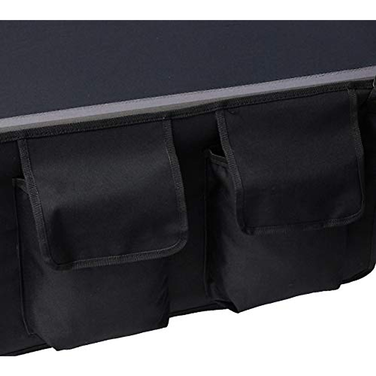 PORTAL Folding Portable, Guest Carry Bag and Side Storage Organizer, Camping Adults Away Tent Sleeping Cot Bed, Supports 300 LBS, Black