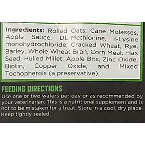 Majesty's Biotin Wafers - Superior Horse / Equine Hoof and Coat Support Supplement - Copper, Zinc, Lysine, Methionine - 30 Count (1 Month Supply)