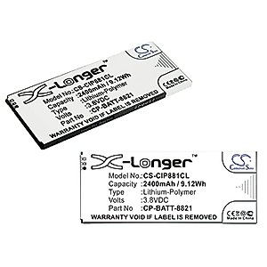 Replacement (2-Pack) Battery for Cisco 8800 CP-BATT-8821 GP-S10-374192-010H 74-102376-01, 3.8V 2400mAh