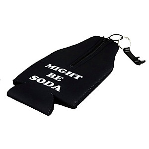 Funny Guy Mugs Might Be Soda Collapsible Neoprene Bottle Coolie - Drink Cooler
