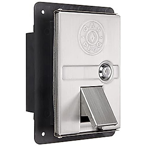 Burnaby Manufacturing RECESSED GAS PLUG, 1/2'' NPT INLET, 3/8'' QUICK DISCONNECT OUTLET, MALE PLUG INCLUDED, STAINLESS STEEL LOCKABLE DOOR (GRO101-SS-50)