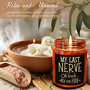 Briojoy Gifts for Boss - Boss's Last Nerve Candle - Best Boss Candle Gifts for Women Men - Relaxing Gift for Her Him - Funny Birthday Gifts for Coworker Female Boss Lady - Natural Soy Candle for Home