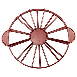 Tegg Cake Marker Round Cake Slice and Pie Slicer Divider 10 or 12 Slices Double Sided Cake Portion Marker Red