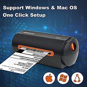 Rongta RP422 Thermal Shipping Label Printer, Desktop 4x6 Label Printer, Thermal Label Maker Compatible with Etsy, Shopify, Ebay, Amazon, FedEx, Support Multiple Systems