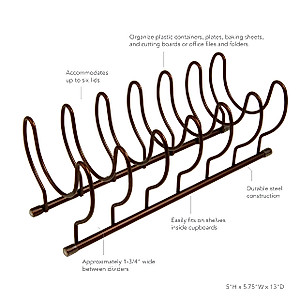 Spectrum Euro Lid Organizer Bronze