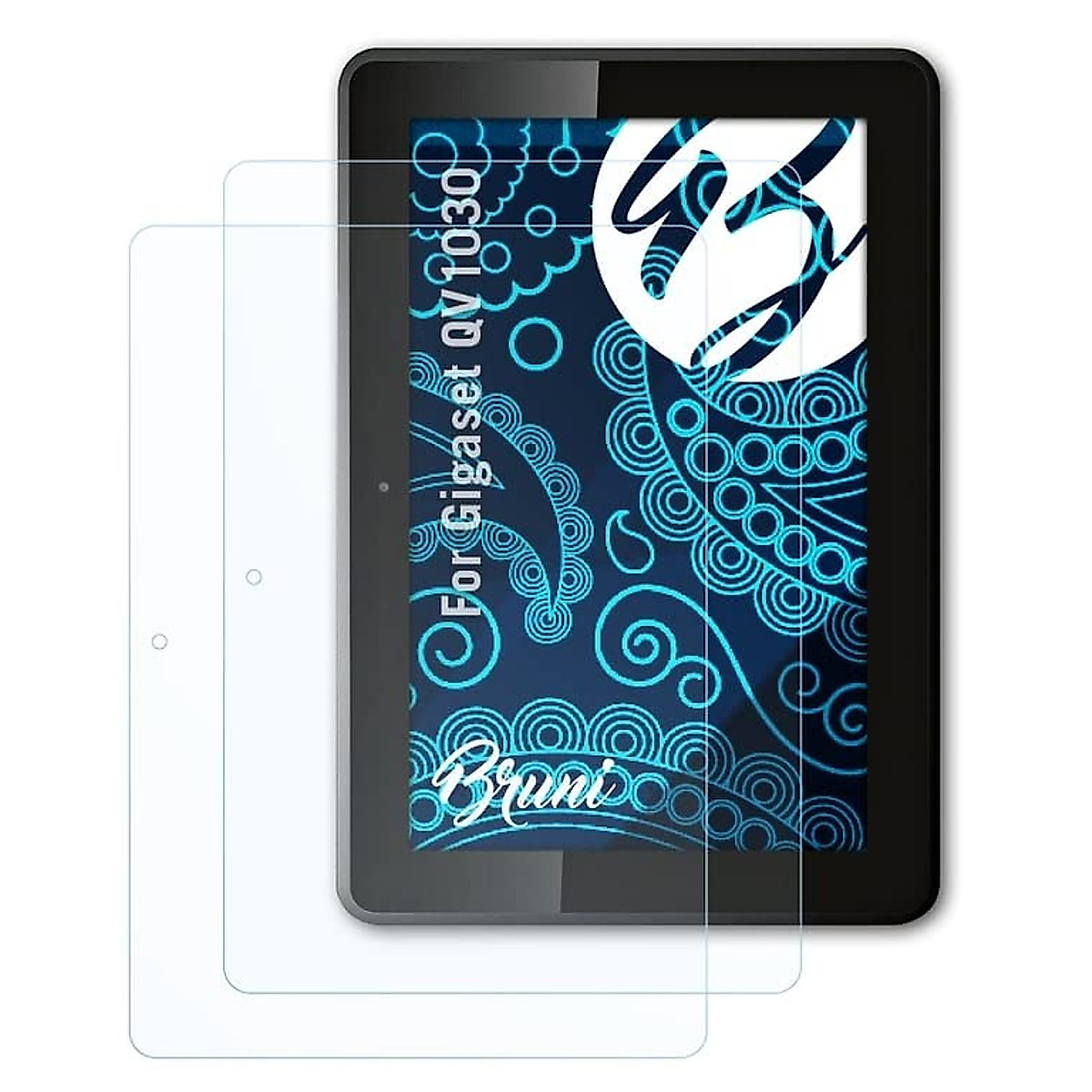 Bruni Screen Protector compatible with Gigaset QV1030 Protector Film, crystal clear Protective Film (2X)