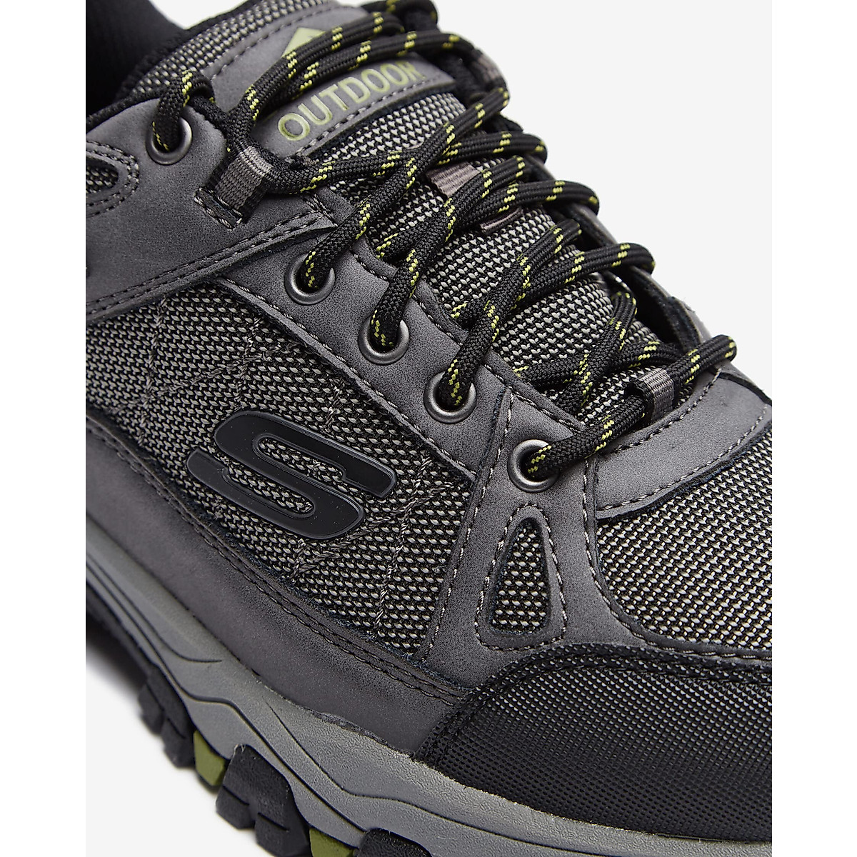 Skechers USA Men's Men's Selmen-Cormack Waterproof Low Profile Water Proof Lace Up with Cap Toe Oxford, Char, 13