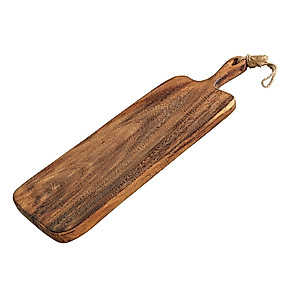 Zassenhaus Acacia Wood Serving Board with Handle, 24-Inch by 8-Inch, Natural