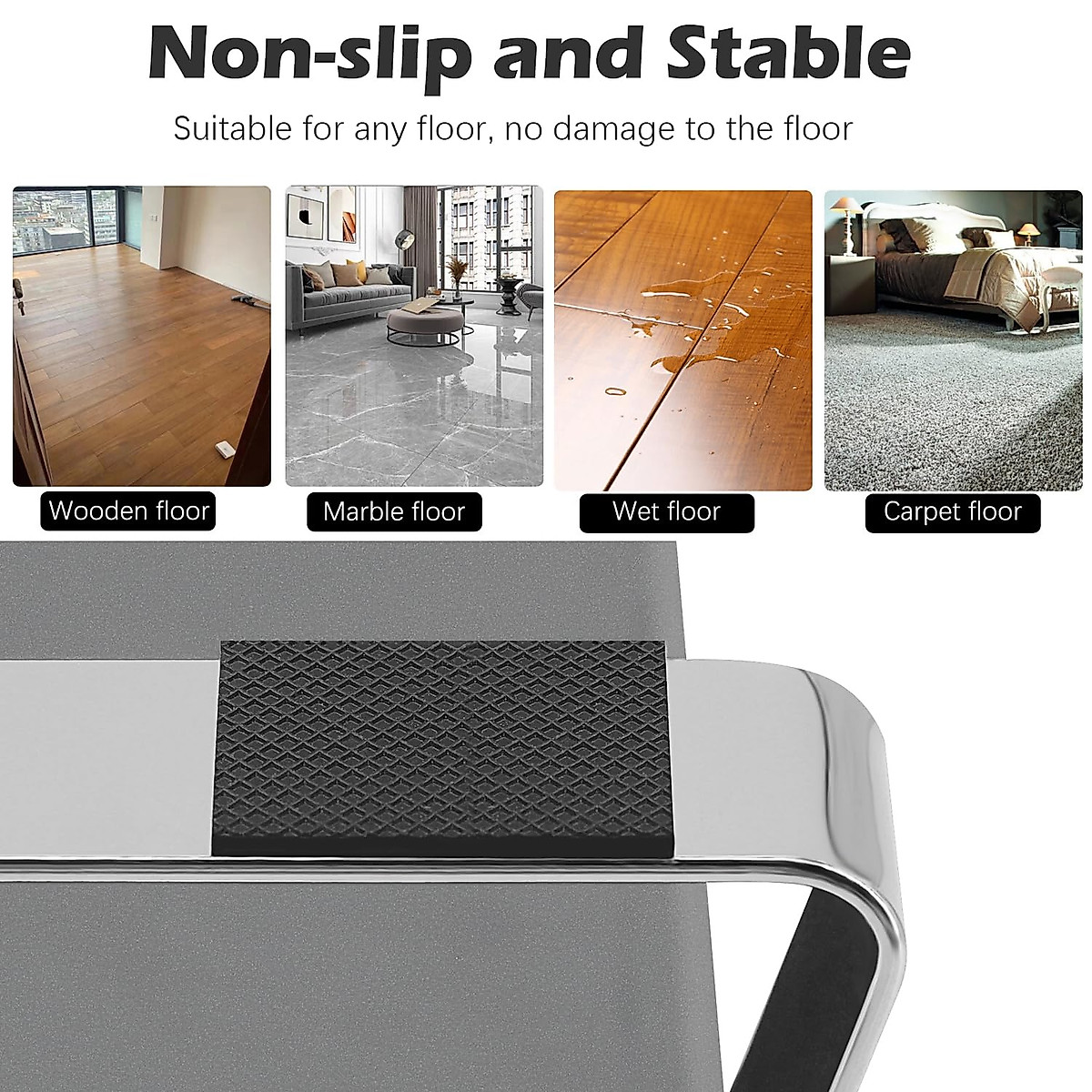 Foot Rest Under Desk for Office Use, Feet Rest for Under Desk Footstool Office Footrests, PU Self-Skinning Foam Foot Stools, Soft and Comfortable, Gray