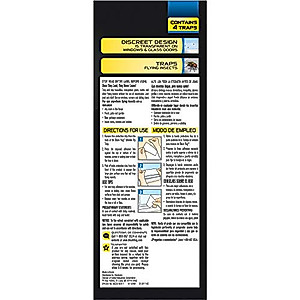 Black Flag Window Fly Trap, Transparent Glue Traps 4 Count