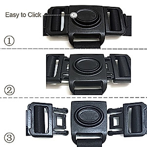 ZARPMA High Chair Straps, 3 Point Harness Straps Belt for Child Kid Chair Strap for IKEA Antilop High Chair (Black)