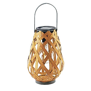 Metal Solar Lantern for Hanging or Table,Waterproof Outdoor Solar Lights for Patio Courtyard Garden