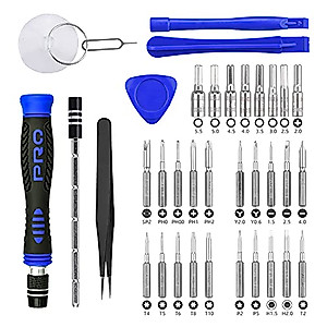 HeiyRC 36-in-1 Precision Magnetic Screwdriver Set Long Bits Driver Home Improvement Repair Tools Kit for Game Console PC Tablet Laptop Phone General Household Repair