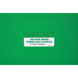 Greenlee - Carbide Cutter, Qck Chnge, 8Pc, Hole Making (648)