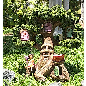 GlitZGlam Fairy Garden Enchanted Joshua’s Miniature Tree (10.5 Inch Tall) for The Garden Fairies and Lawn Gnomes. A Fairy Garden Accessory