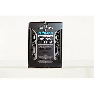 Alesis Elevate 5 MKII | Powered Desktop Studio Speakers for Home Studios/Video-Editing/Gaming and Mobile Devices