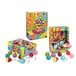 Yummy Lix Gourmet 9 Flavor Mix Lollipops, (Pack of 24)